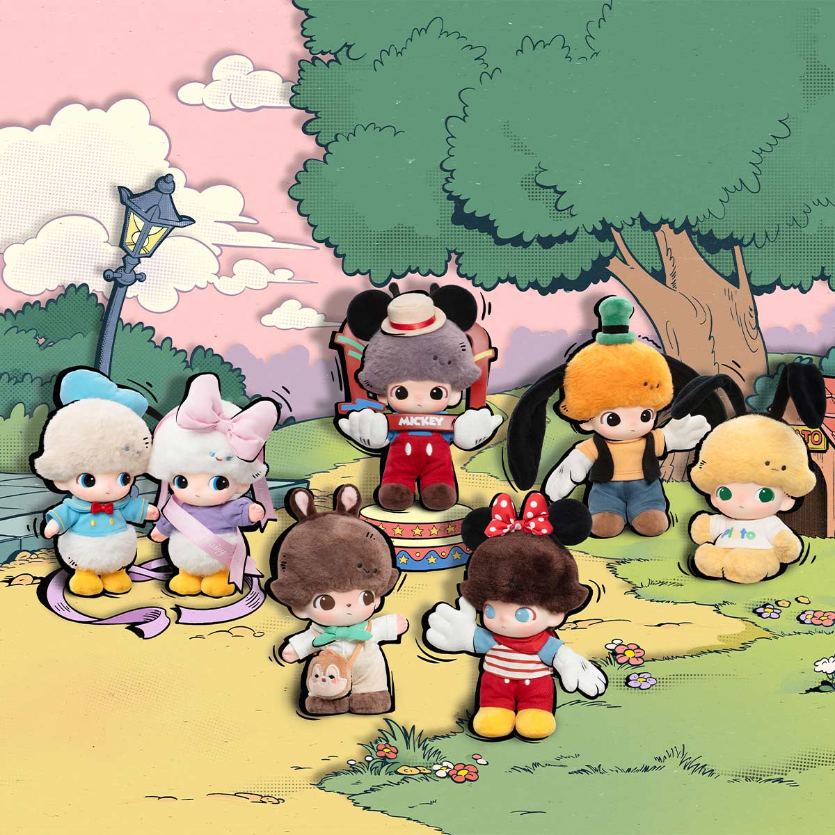 Other - DIMOO WORLD × DISNEY Series-Vinyl Plush Keychain Blind Box, PO ...