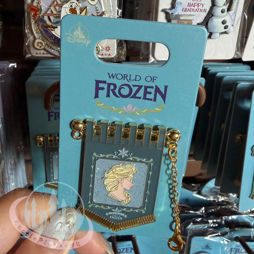 "Pre-Order" HKDL - Elsa Flag Pin, World of Frozen – CastlePlanetHK